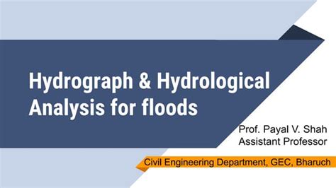 hydrograph and hydrological analysis ppt