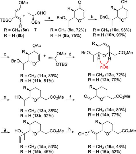Scheme 2 Synthesis Of Tetrahydropyran 16a 16b A Download Scientific Diagram