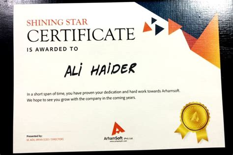 Ali Haider On Linkedin Shiningstarcertificate Softwareengineering Teamcollaboration Gratitude
