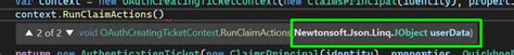 Oauthcreatingticketcontext Still Uses Newtonsoft Jobject Rather Than Jsonelement As Replaced