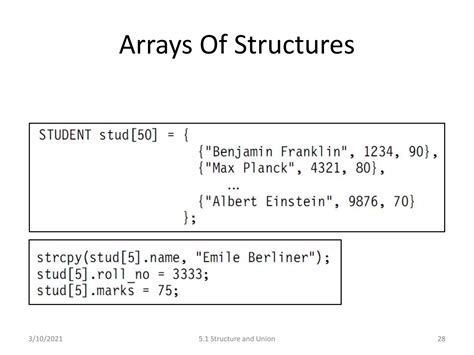 C Programming Structure And Union PPTX