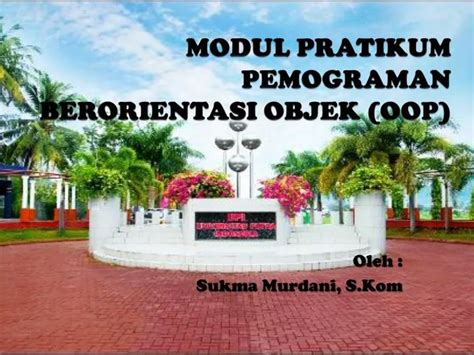 Ppt Modul Pratikum Pemograman Berorientasi Objek Oop Powerpoint