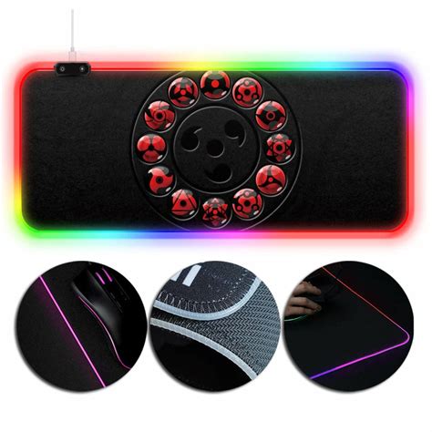 Buy Oneherosuits Naruto Sharingan Printed Rgb Gaming Mouse Pad Extra