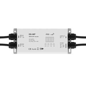 DMX512 To SPI Decoder Waterproof RF LED Controller DS WP