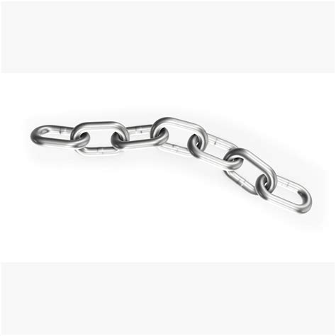 Simple Chrome Chain 3d Model Download Tools On