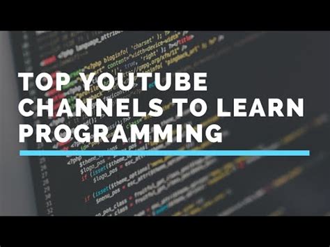 Top Youtube Channels For Learn Programming Languages C C Java Python Ruby JavaScript