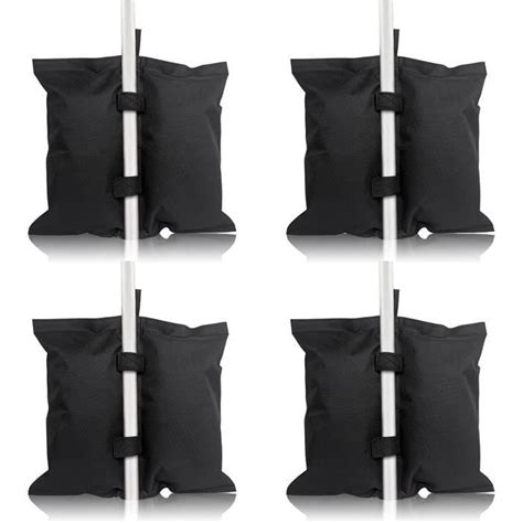 Lars360 Lot De 4 Sacs De Sable Double Couture En Oxford 600d Pour Tente