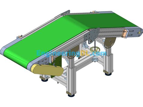 Adjustable Height Assembly Line SolidWorks Mechanical Engineering Design Library
