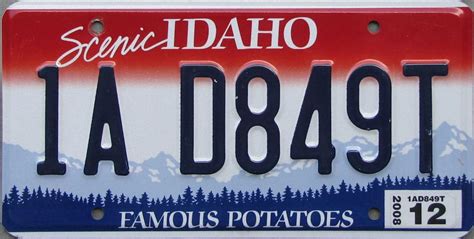 Idaho State License Plates Idaho State Replica Mini License Plate For
