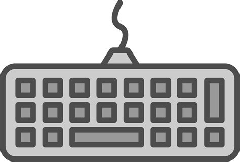 Keybord Line Filled Greyscale Icon Design 43693446 Vector Art At Vecteezy
