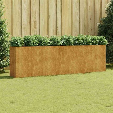 Vidaxl Garden Raised Bed 280x40x80 Cm Corten Steel Robert Dyas