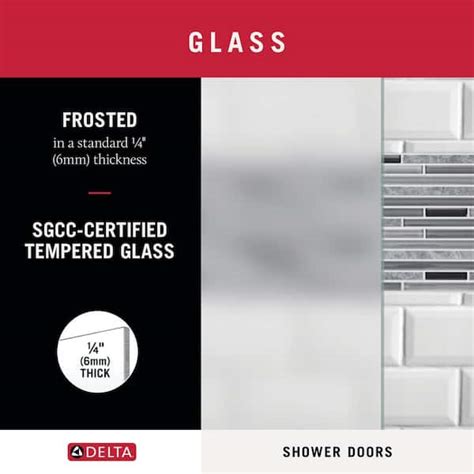 Frosted Shower Glass Panels The Home Depot