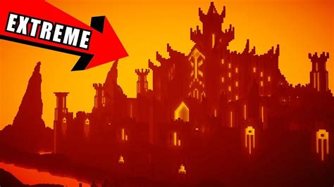 Most Extreme Minecraft Nether Castle Ever Youtube