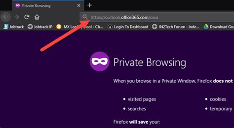 logging into office 365 web access without saving credentials in 2 tech