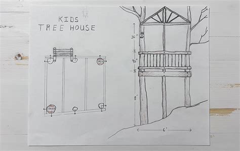 Simple Tree Houses Drawings