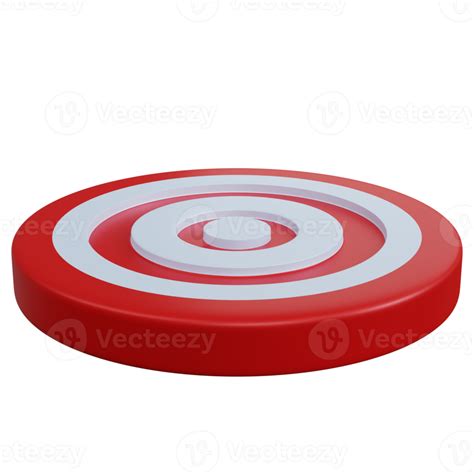 3d Rendering Red Target Empty Isolated 11048704 Png