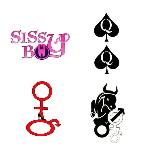 Sissy Humiliation Temporary Tattoo Set The Sissy Market