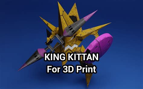 King Kittan Gurren Lagann 3d Model 3d Printable Cgtrader
