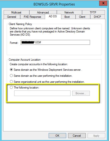 MDT 2013 Joining Computer To Domain And Placing In OU Software