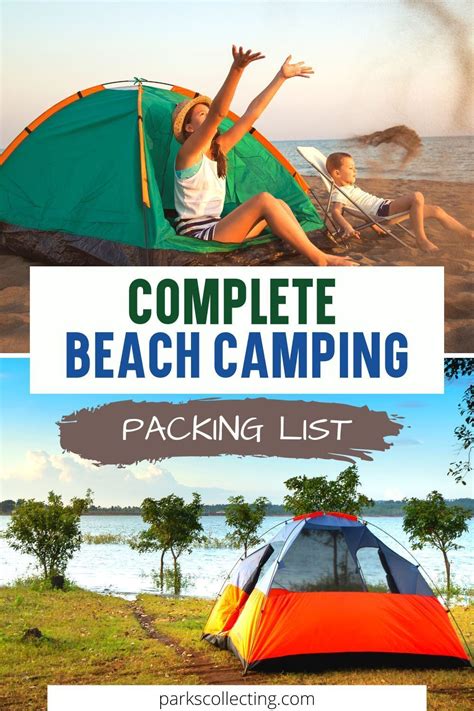 Complete Beach Camping Packing List Camping Packing List Beach