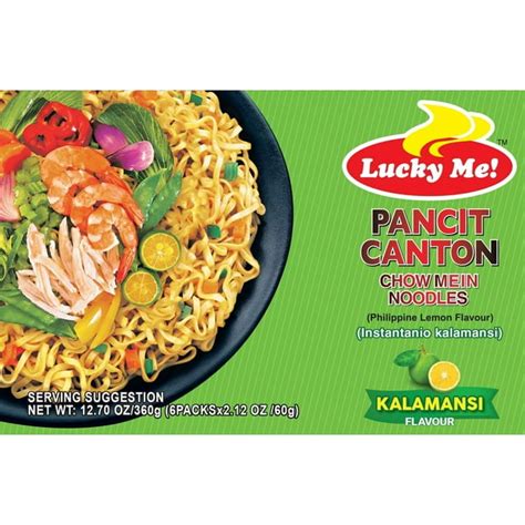 Lucky Me Asian Noodles Citrus Flavor Chow Mein Pancit Canton 2 29 Oz