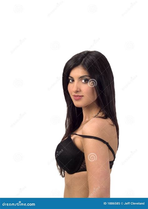 Young Middle Eastern Woman Portrait In Bra Stock Image Image Of