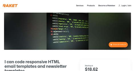 i can code responsive html email templates and newsletter templates by