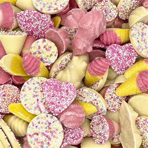 Pink And White Chocolate Mix 500g Pouch Candies Sweets