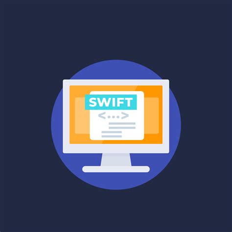 Swift Programming Code Vector Icon Vector Art At Vecteezy