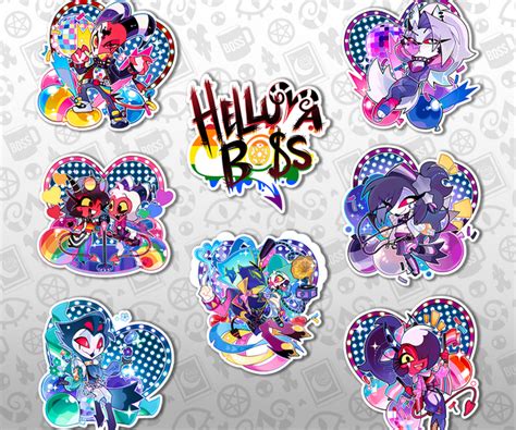 Helluva Pride Sticker Sheet Set 1 In 2025 Pride Stickers Cute