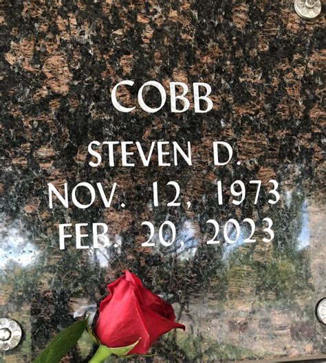 Steven Daniel Cobb Unknown 2023 Find A Grave Memorial
