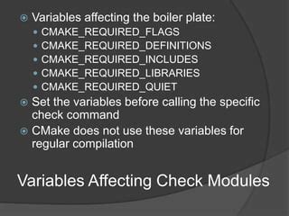 Feature And Platform Testing With CMake PPT