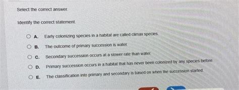 [answered] select the correct answer identify the correct statement a b