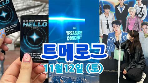 【韓国留学🇰🇷】트메로그💙 일상브이로그 트레저콘서트에 갔다왔어요 トゥメログ Vlog トレジャーのコンサートに行ってきた！ Youtube