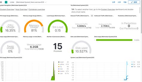 elasticsearch kibana metricbeat收集系统信息并展示仪表盘 胖不了小陆
