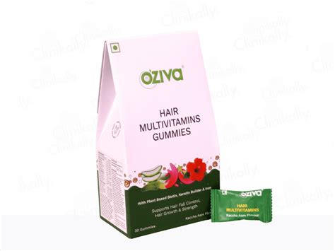 Buy Oziva Hair Multivitamins Gummies Kachcha Aam Online At Best Price