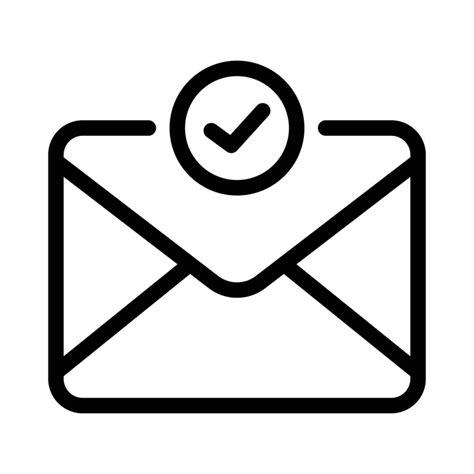 Trendy Email Icon Message Icon Mail Icon Inbox Sign Messaging Symbol Envelope Black And