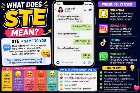 Ste Meaning Explained Text Chat And Snapchat Slang