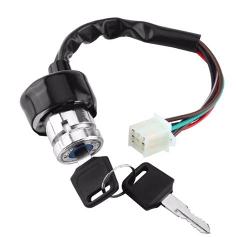 Universal 6 Wire Ignition Switch 3 Position 2 Keys Grandado