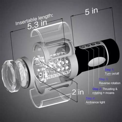 Automatic 3 Thrusting Rotating Oral Sex Masturbator Cup Fleshline