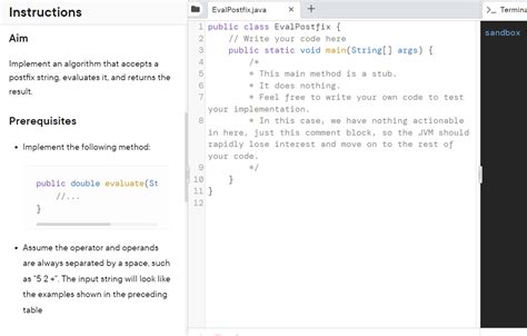 Solved Aim Implement An Algorithm That Accepts A Postfix