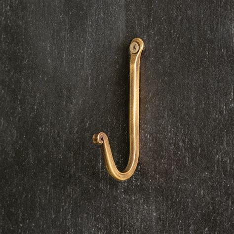 Farmhouse Style Plain Wall Hook Antique Brass Box Of 12