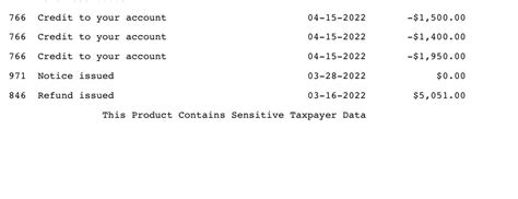 My Transcript Is Showing Code 766 Does Anyone Know What It Means R IRS