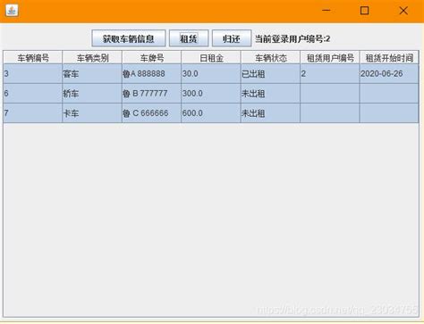 java 租车管理系统 基于java实现租车管理系统 csdn博客