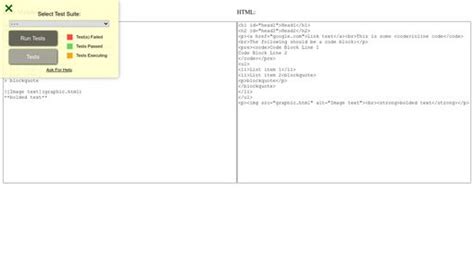 front end libraries markdown previewer tests javascript the