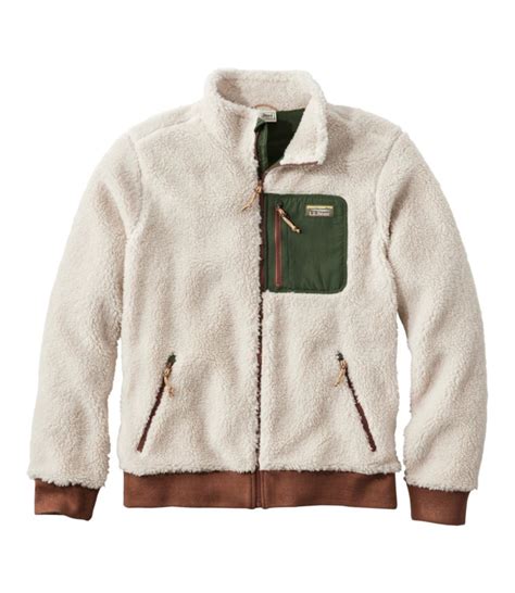 Mens Beans Sherpa Fleece Jacket Fleece At Llbean