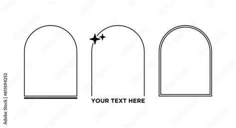 Arch Vector Arch Icon Arch Illustration Round Frame Arch Frame