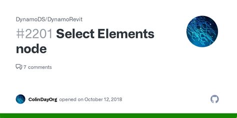 Select Elements Node Issue 2201 DynamoDS DynamoRevit GitHub