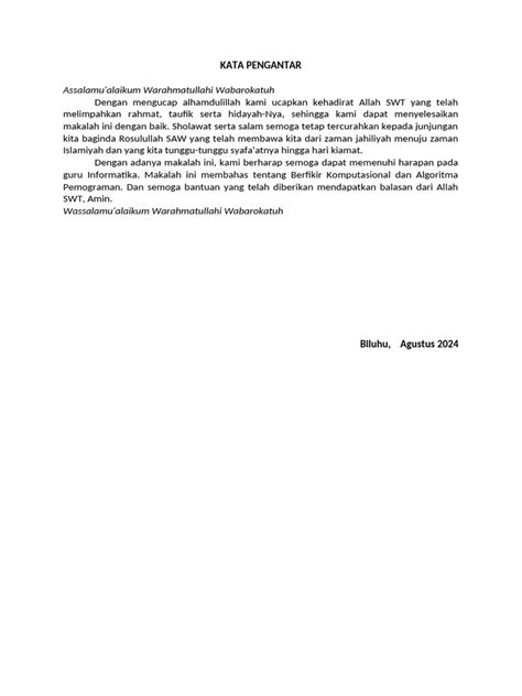 Makalah Informatika Berpikir Komputasional Dan Algoritma Pemograman Pdf