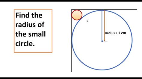 4 Find The Radius Of The Smaller Circle YouTube